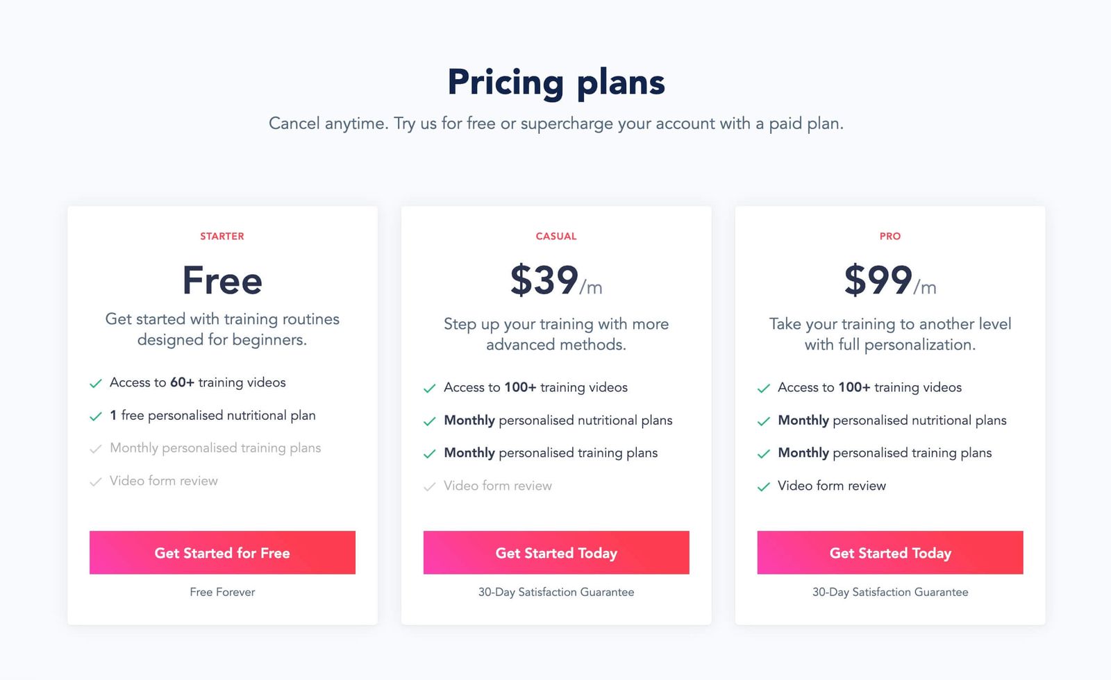 Dark Mode Pricing Table | Free Webflow Component